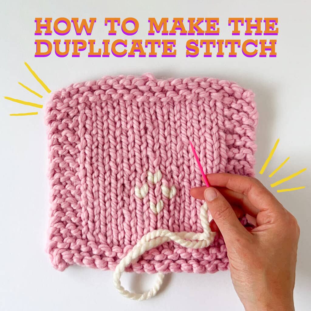 Duplicate Stitch for Beginner Knitters [5 Easy Steps]