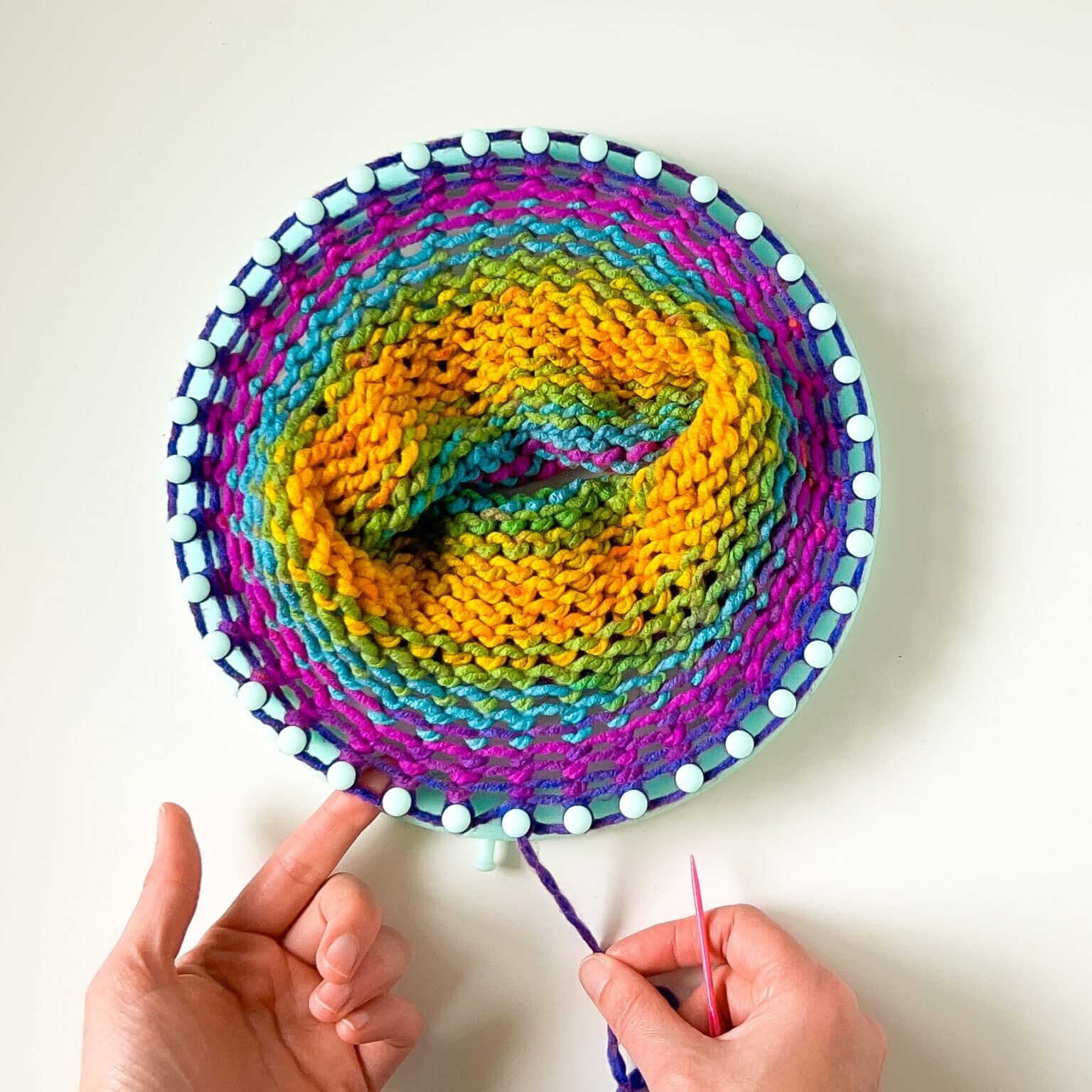 Loom Knitting Tutorial: The E-Wrap Cast On in 3 Easy Steps!
