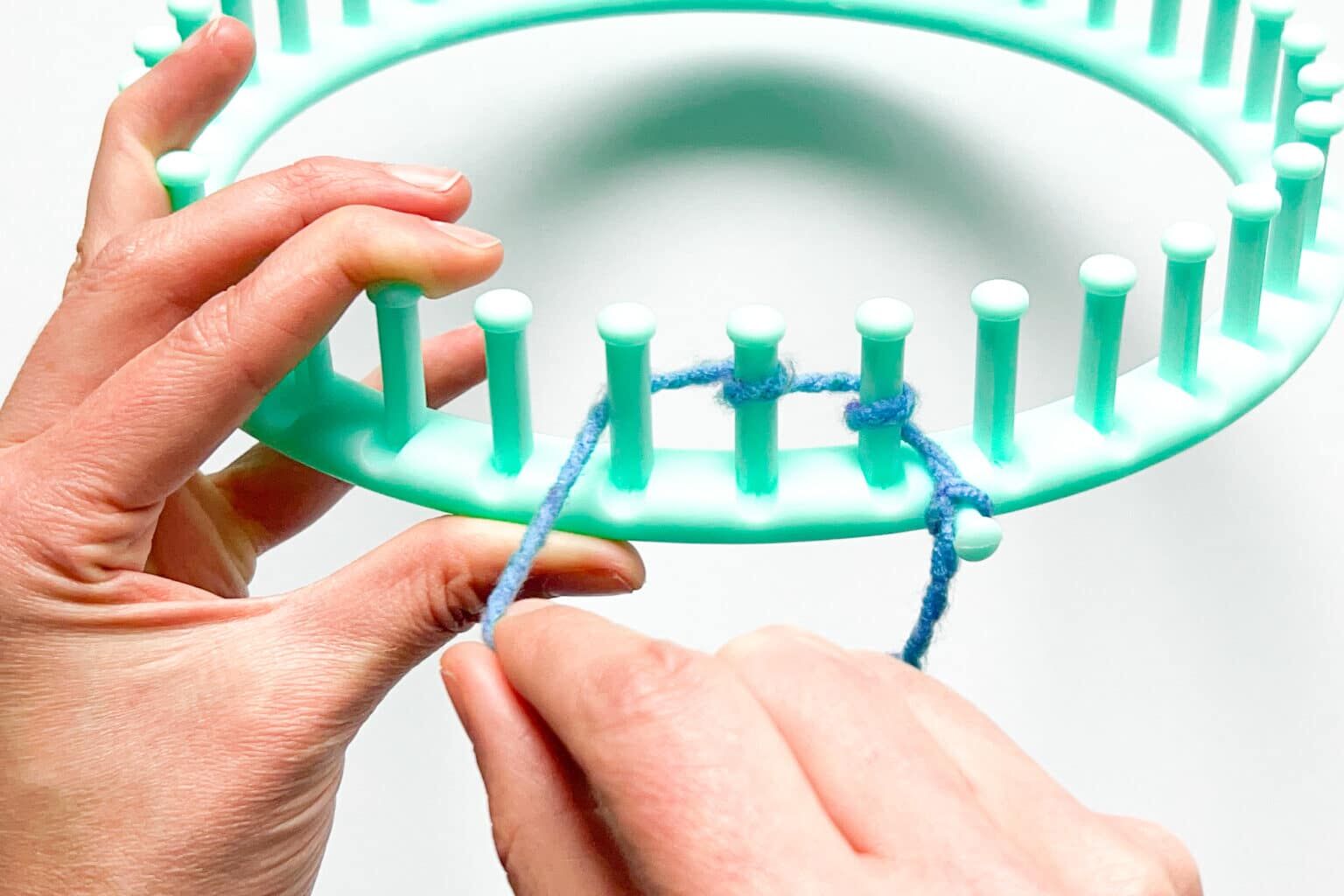 Loom Knitting Tutorial: The E-Wrap Cast On in 3 Easy Steps!