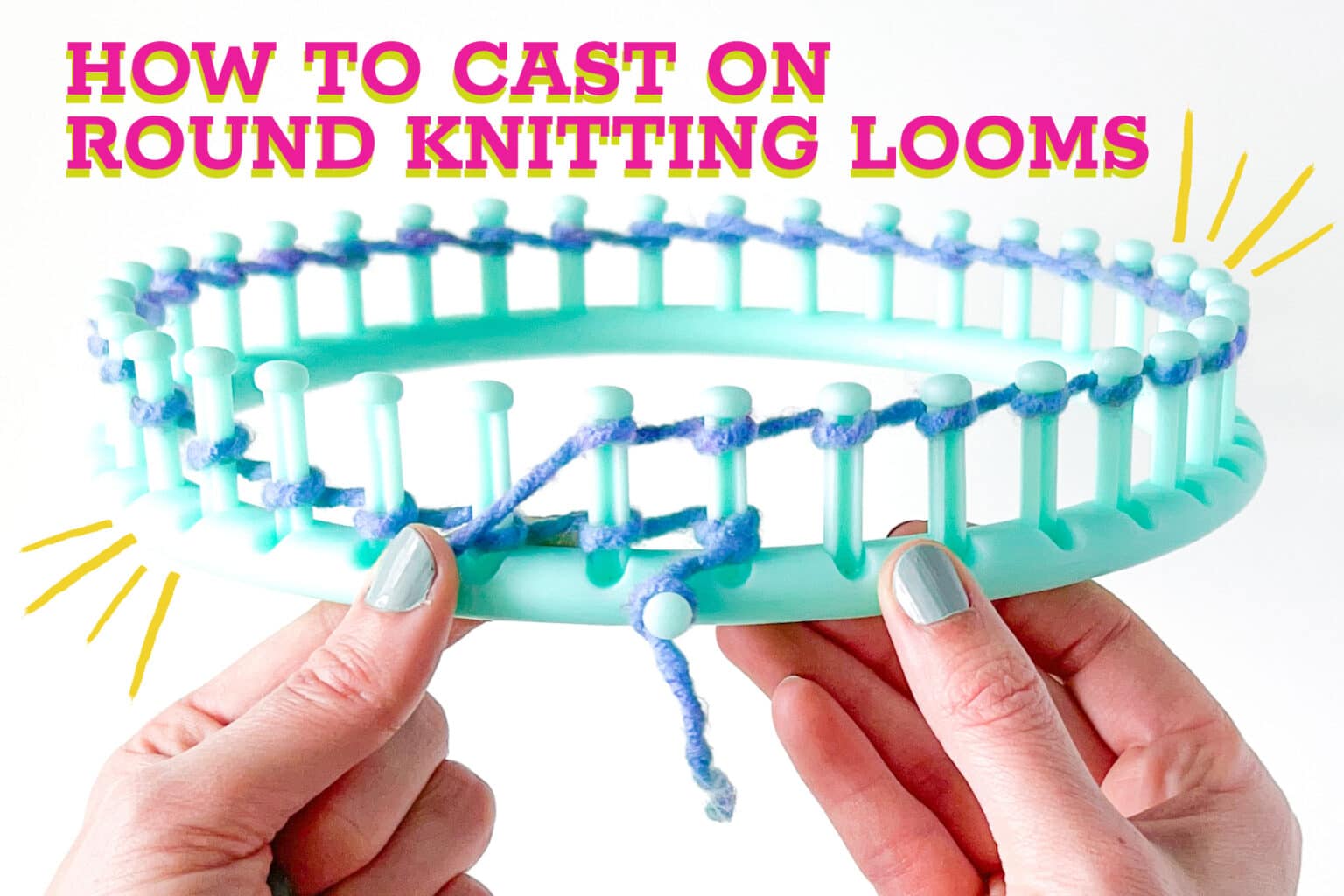 Loom Knitting: Stretchy E-Wrap Knit Stitch in 2 Easy Steps!