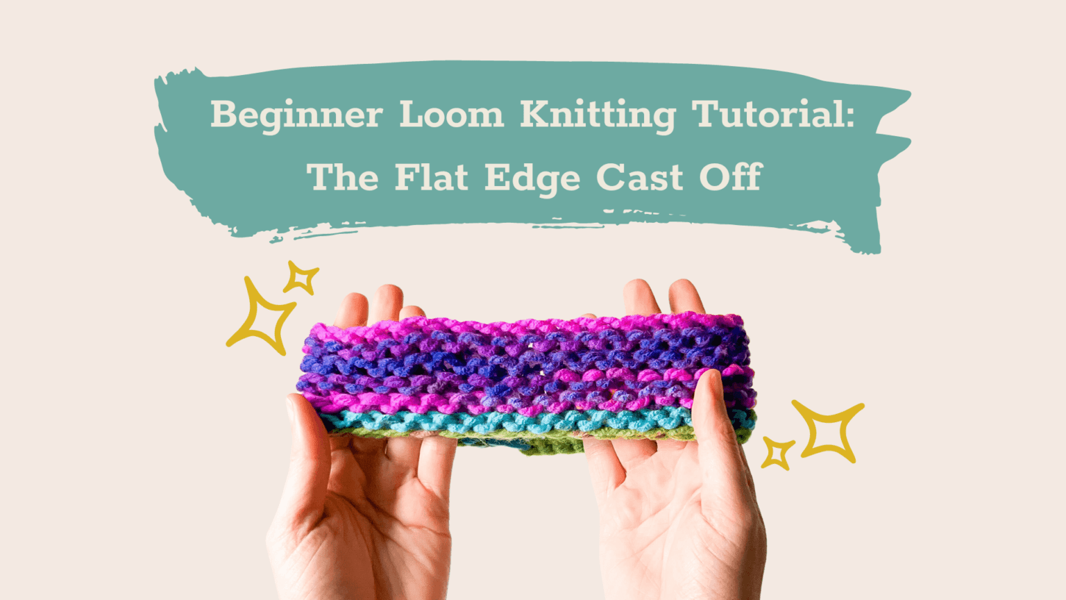 How to Loom Knit a Scarf: 5-Step Easy Loom Knit Scarf Pattern for ...