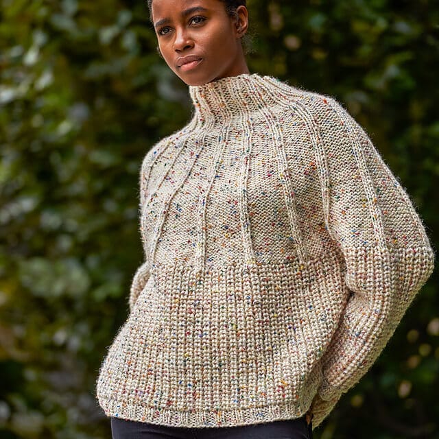 10 Lively Oversized Sweater Knitting Patterns from Easy to Intermediate ...
